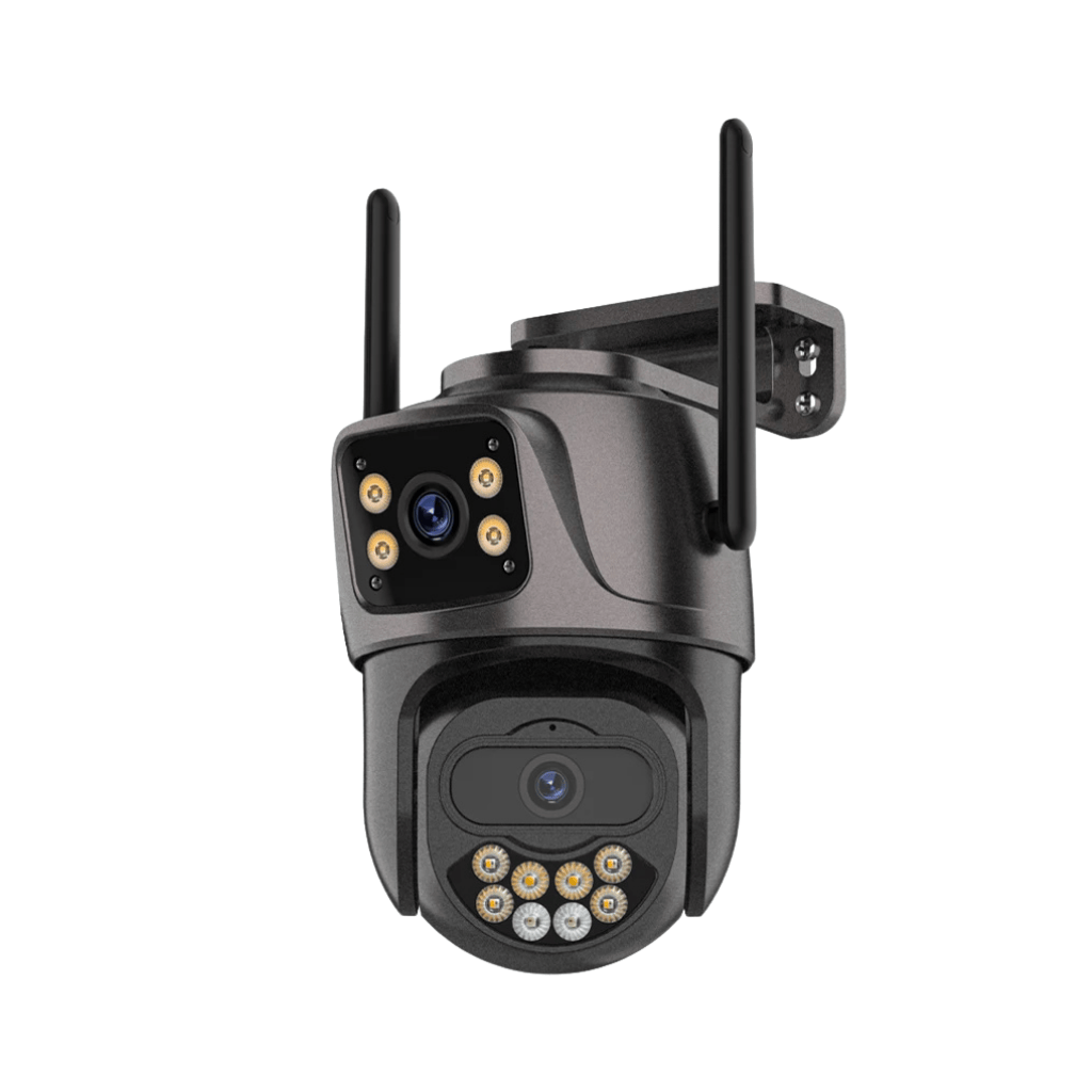 WiseSec TwinGuard™ Pro | 2-Lens AI Security Camera with Auto Tracking – Wisesec